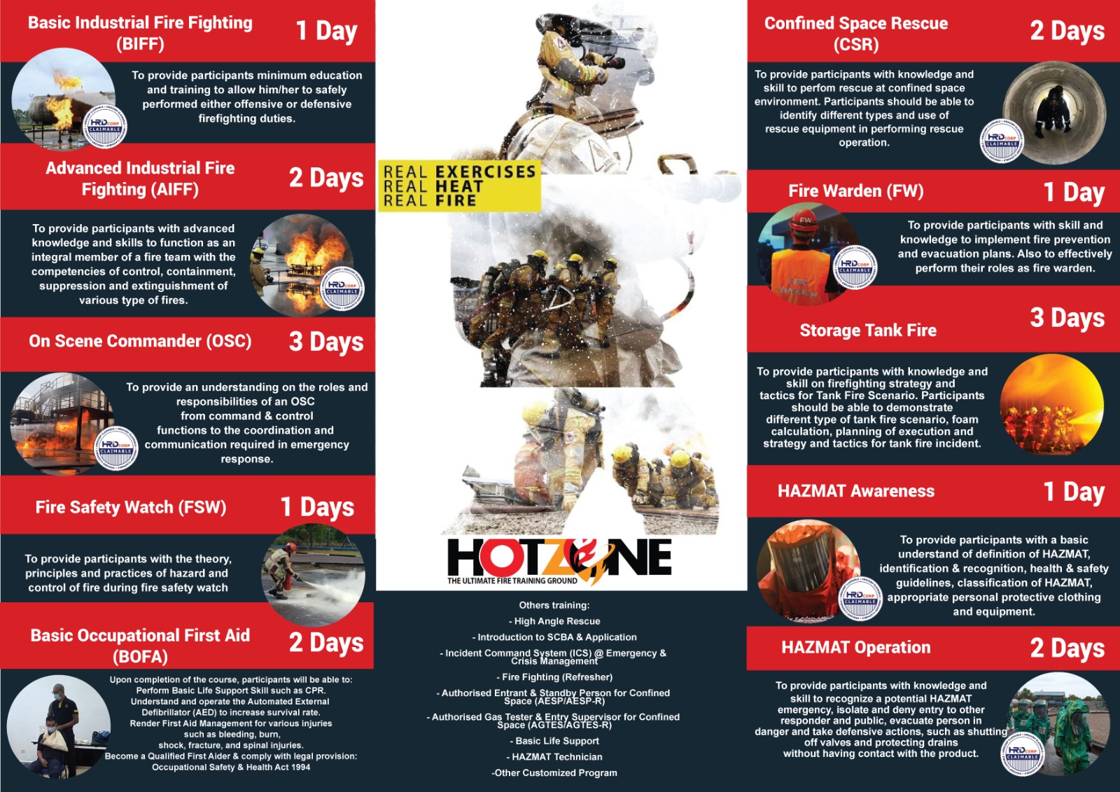 Training Brochure – CEFS Response Fire Training Ground